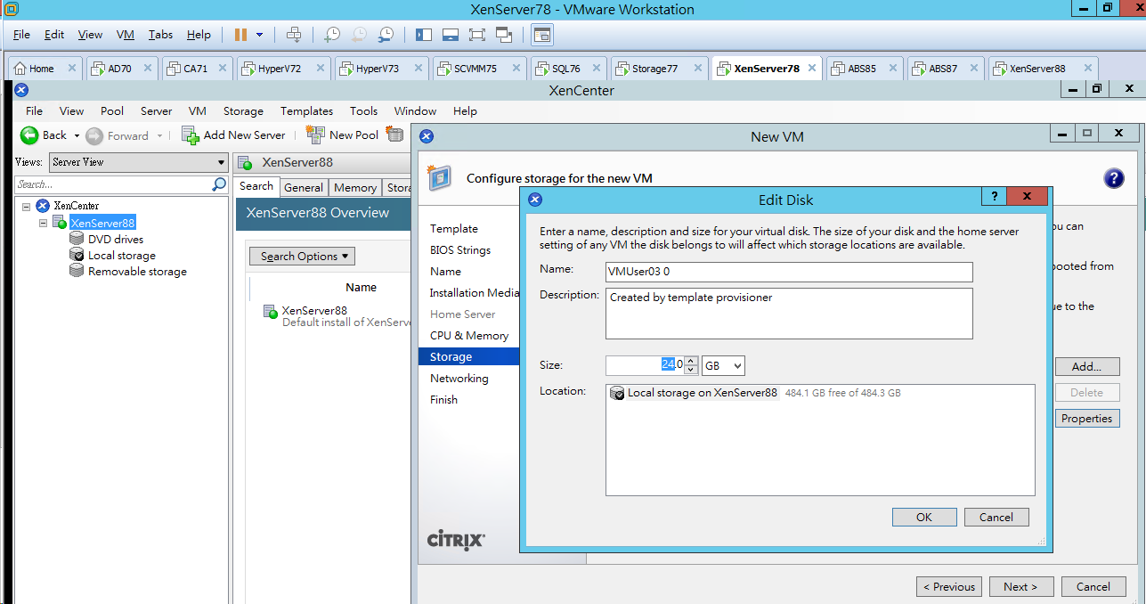 設定 Citrix XenServer (新增 Virtual Machine 使用 SCVMM 控制虛擬主機 加入網域控制站) | IT ...